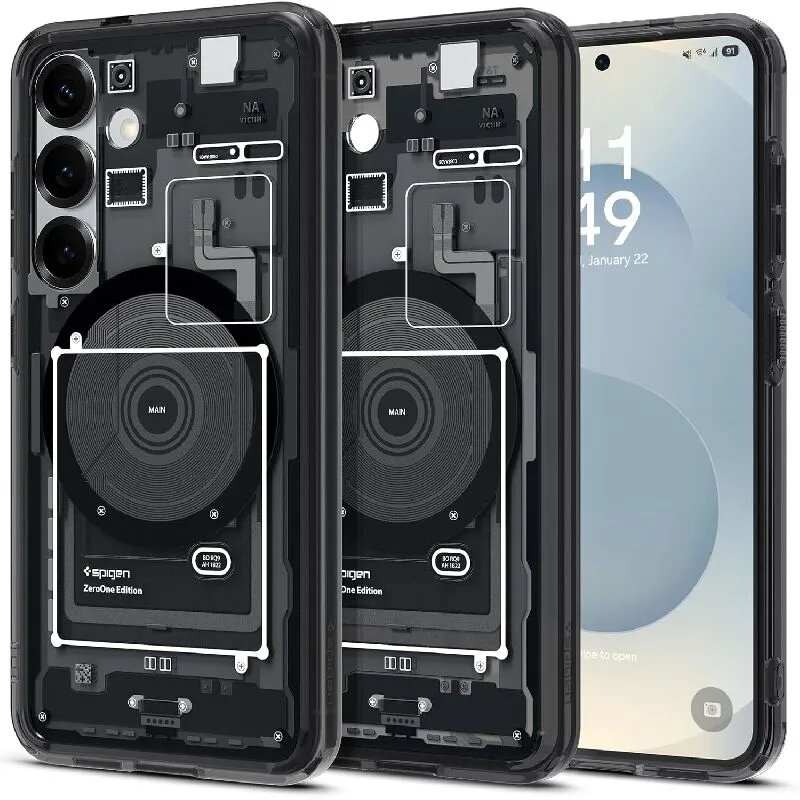 Чехол для мобильного телефона Spigen Samsung Galaxy S23 совместим с системами MagSafe, Ultra Hybrid MagFit (Qi2 Certified)