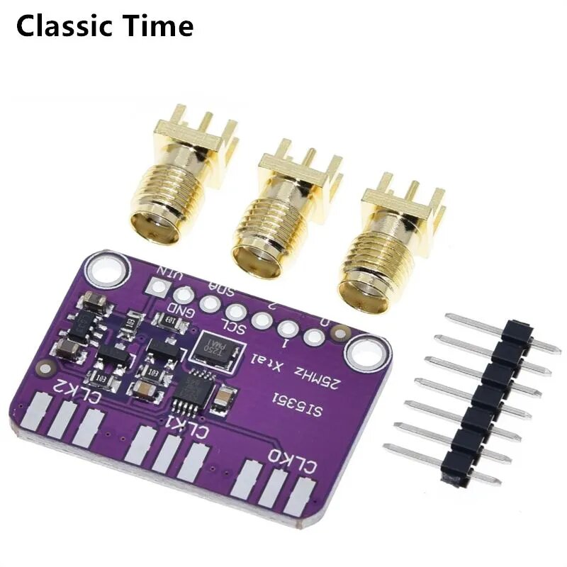 DC 3V-5V 5351 Si5351A Si5351 I2C Генератор тактовых импульсов Модуль коммутационной платы Генератор тактовых сигналов 8 кГц-160 МГц для Arduino