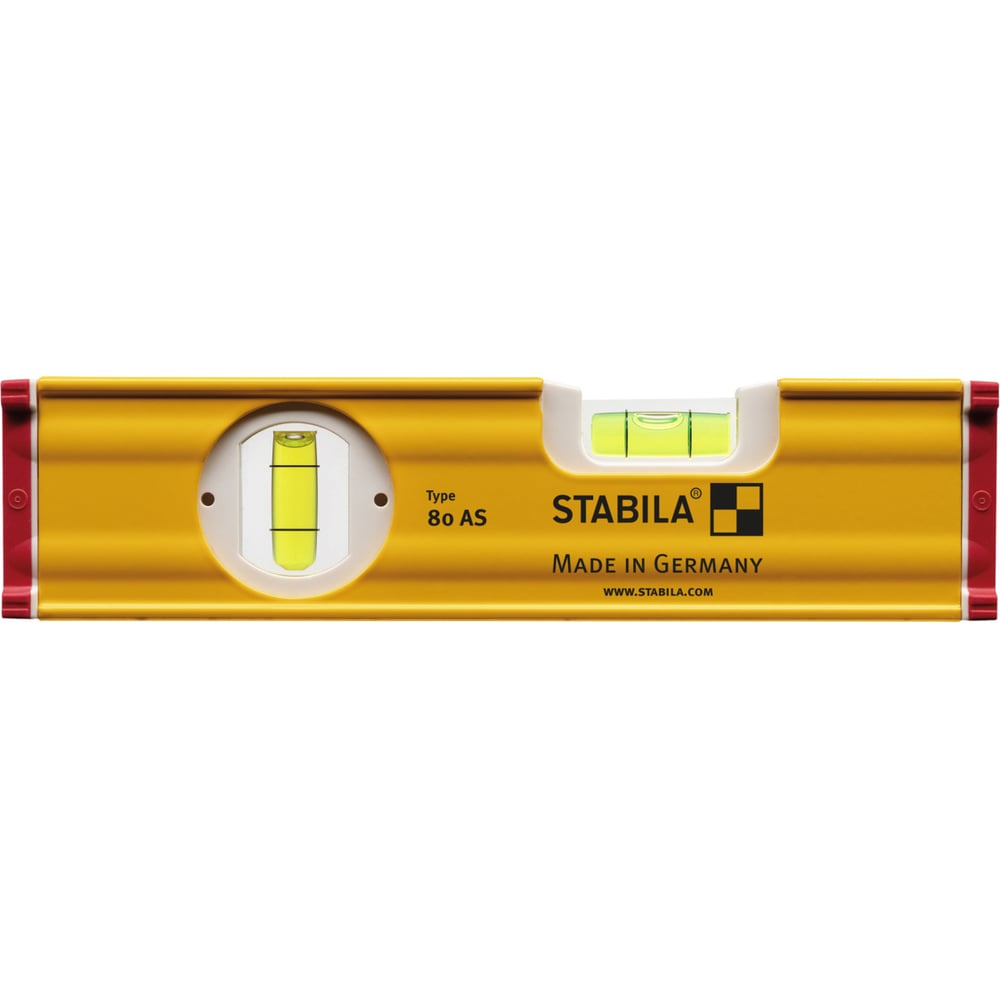Уровень тип 80АS STABILA 20см 1верт, 1гориз, точность 0,5мм/м 19565