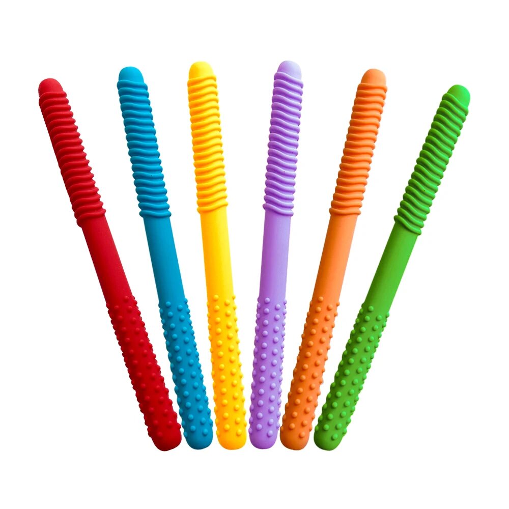 Детский силиконовый массажер для прорезывания зубов bj 6Pcs mix