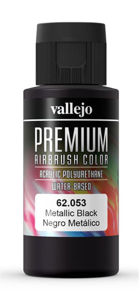 Краска 62053 Premium Color - P-M Metallic Black 60 ml. Vallejo 62053