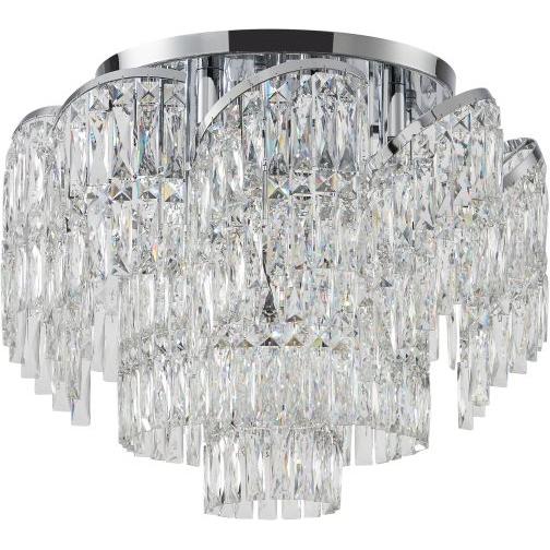 Накладная люстра Stilfort Sapparo 2176/09/12C, 12×E14 по 40 Вт, хром/прозрачный