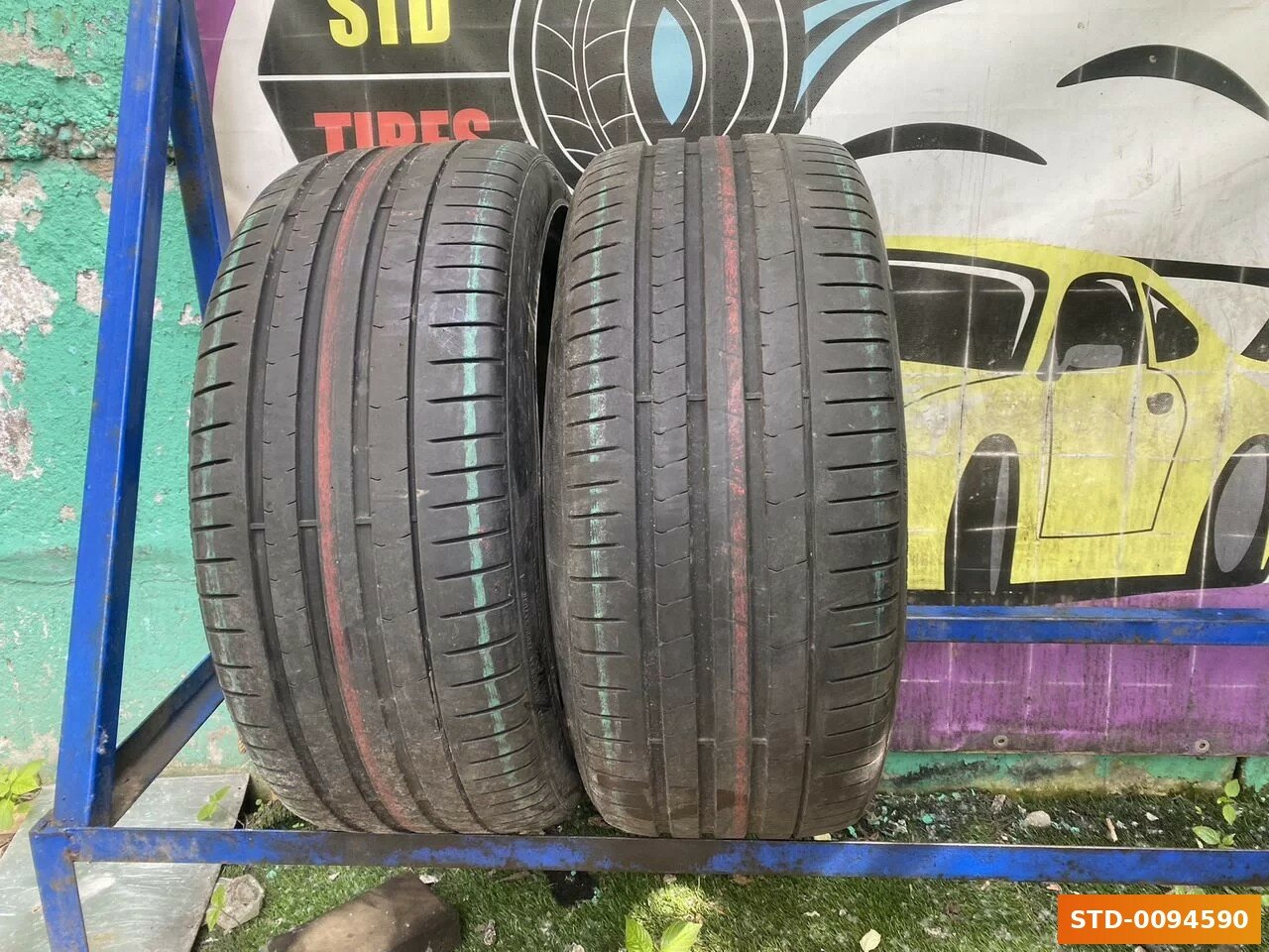 Комплект (2 шт) летних БУ шин Pirelli P Zero PZ4 265/40 R20 35% износ 8215691664