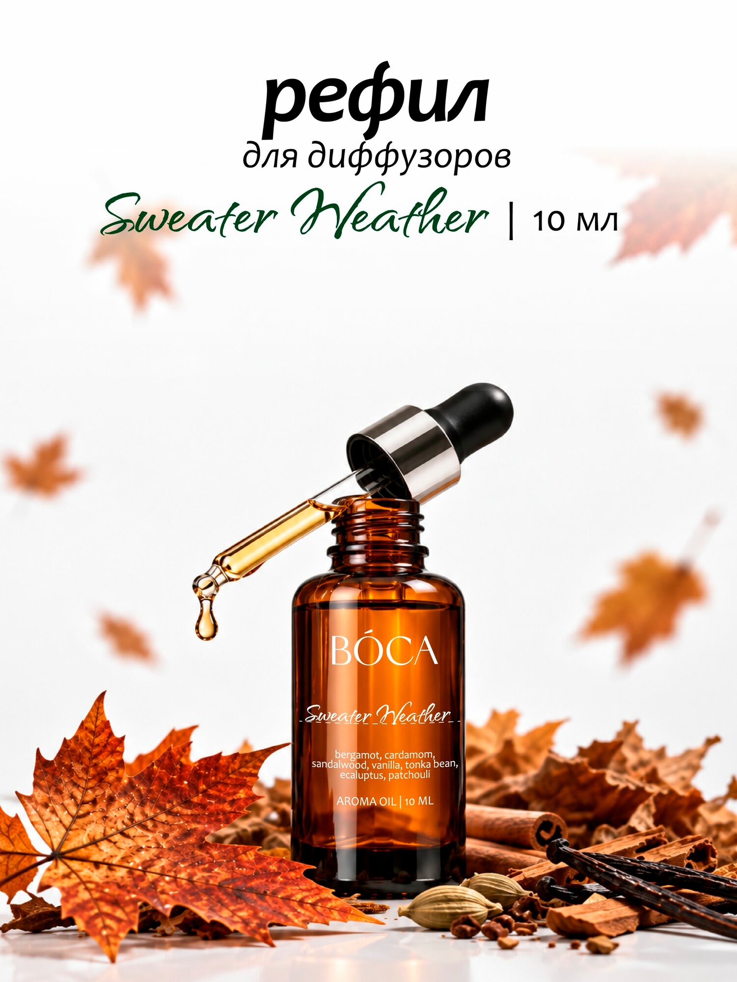 Масло для диффузора SWEATER WEATHER, рефил