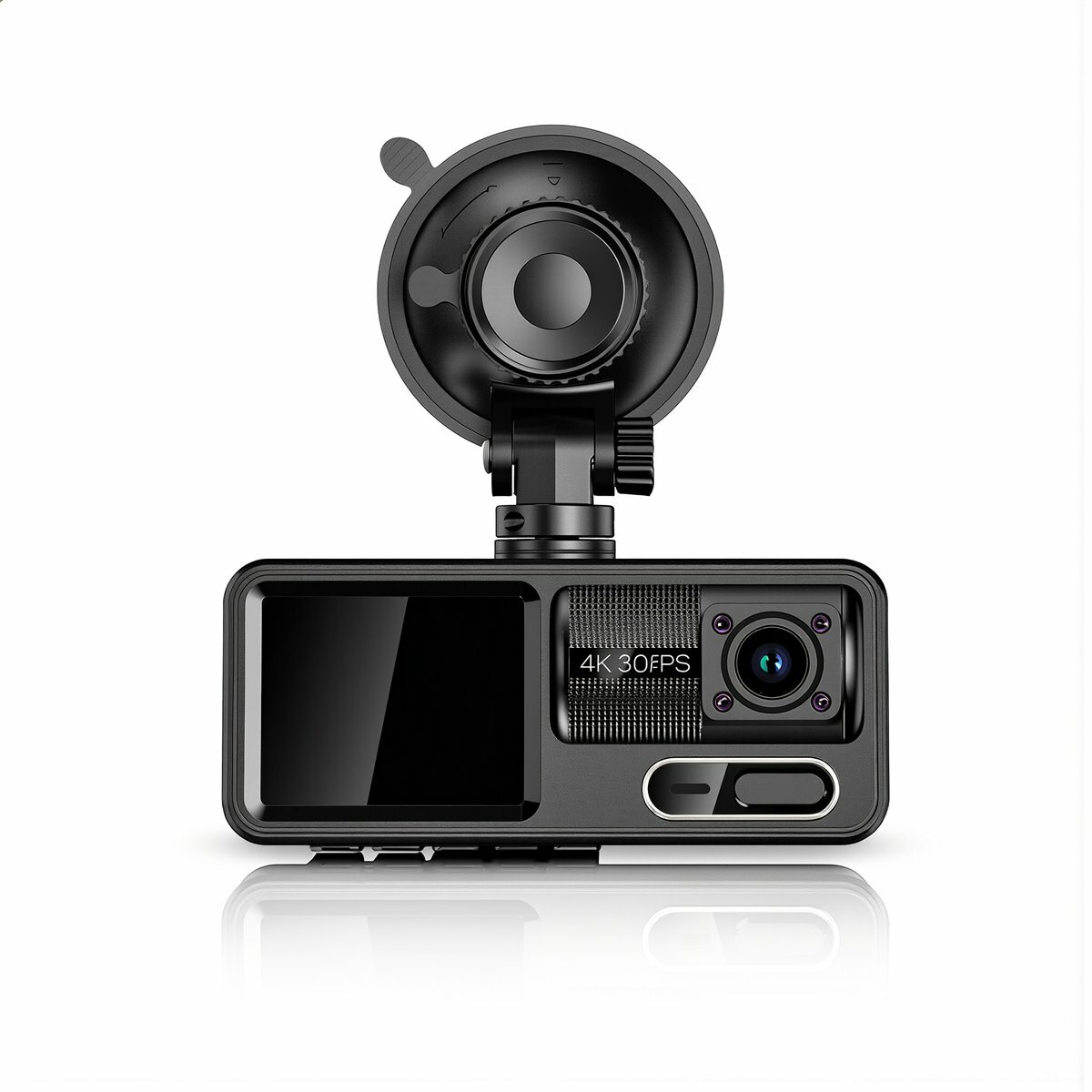 Видеорегистратор трехобъективный для автомобиля DVR 1080P 2 дюйма экран циклическая запись 24ч парковочный режим ночная съемка датчик удара широкий угол 170 градусов