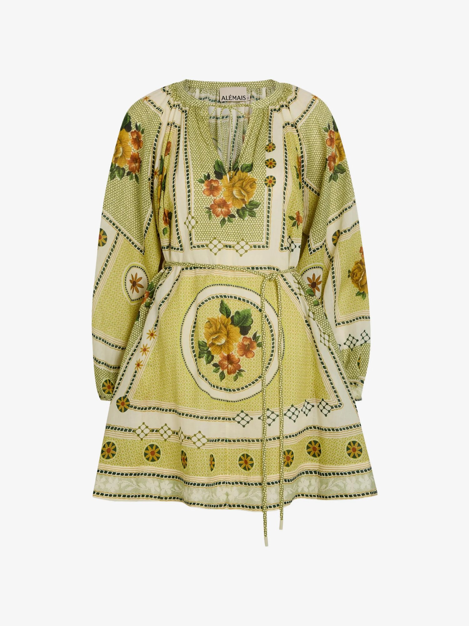 Платье Dixie floral-print belted mini dress