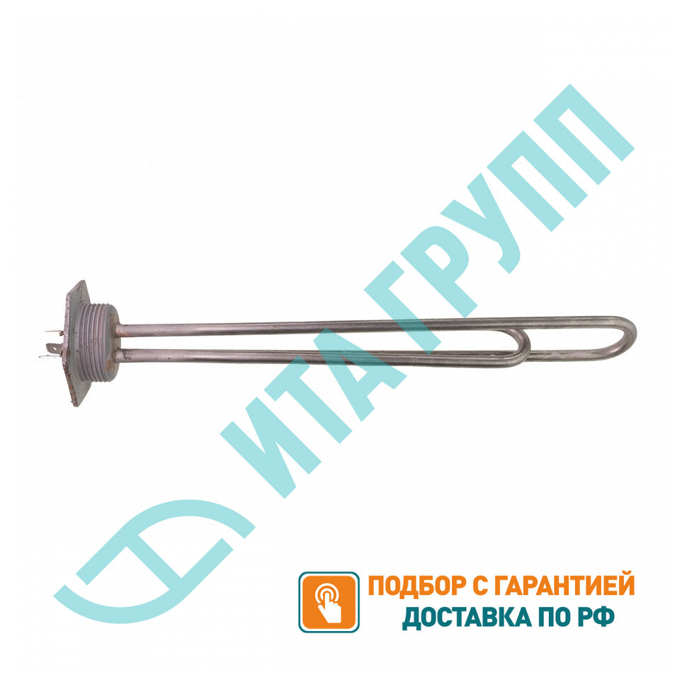 Набор 2 шт ТЭН для масляного радиатора (батареи) 2 кВт (800+1200), черн, D42, клеммы под разъем, G1 1/4", L325мм, 220V, KMР20М