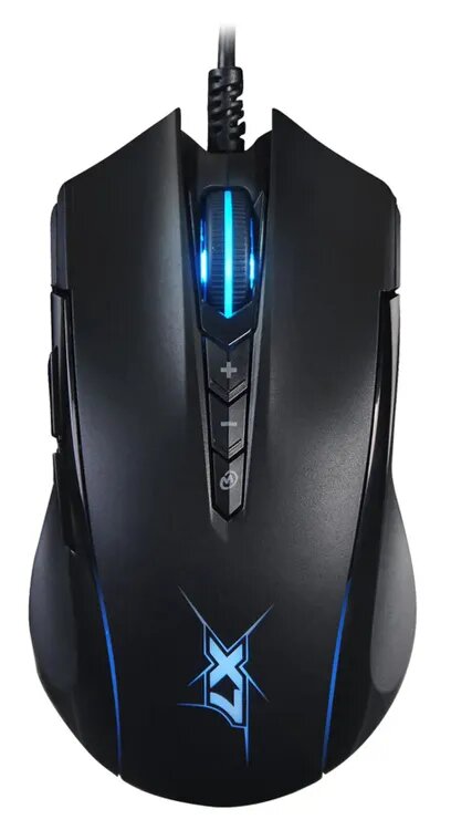 Мышь проводная A4TECH X89, игровая, оптическая, USB, 2400dpi, черный