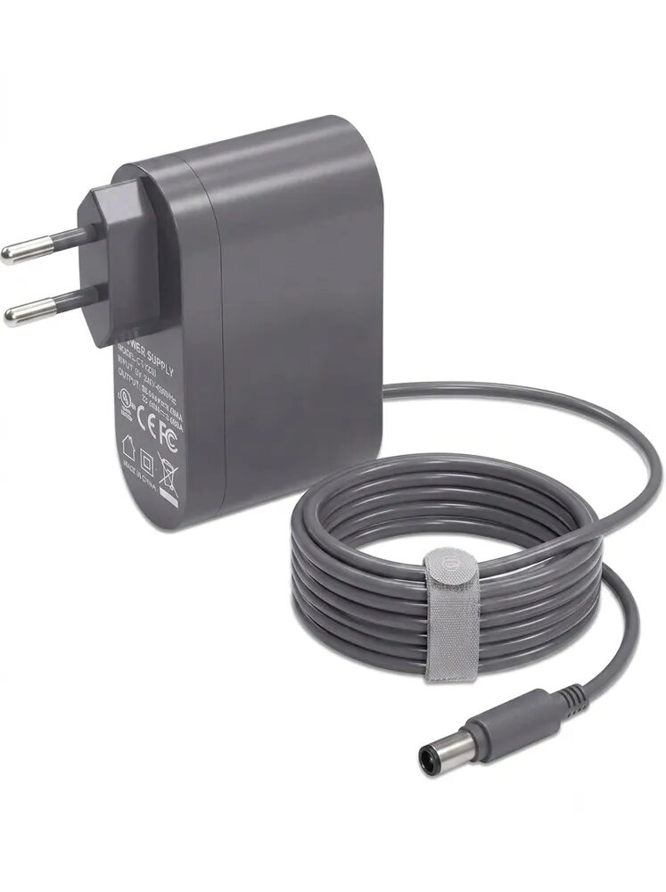 Сетевое зарядное устройство для Dyson DC30 DC31 DC34 DC35 DC44 DC45 DC56 DC57, 16.75V/24.35V, кабель 1.8 м, разъём 7.4x5.0 мм, адаптер питания для пылесоса
