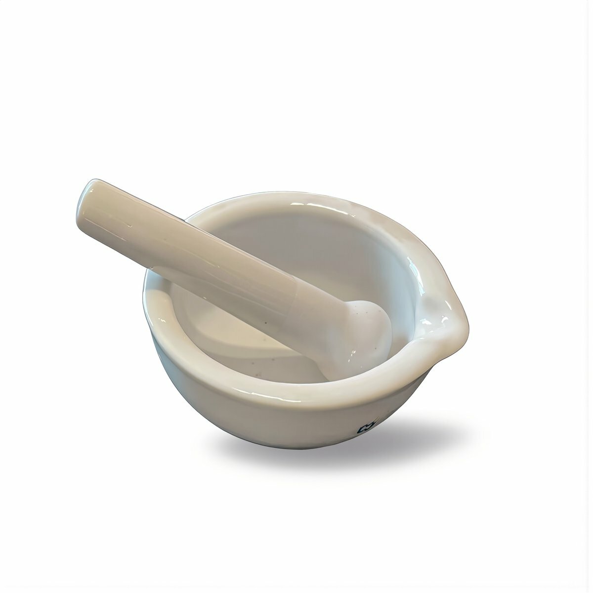 Керамическая ступка высокой плотности 80 мм с пестиком износостойкая для лабораторий мастерских по производству натуральной косметики