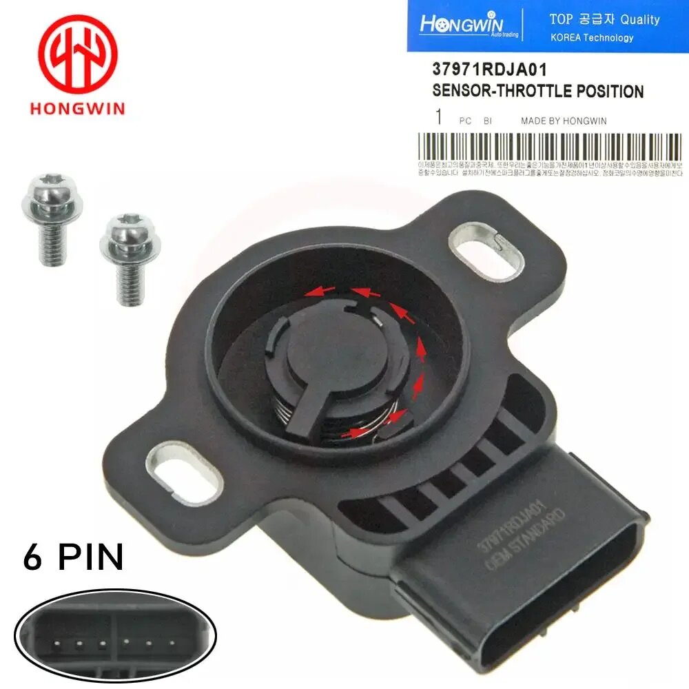 Датчик Положения Дроссельной Заслонки Для Acura TL TSX 2004-2008, Honda CR-V Accord Pilot, OEM 37971RBB003 37971RDJA01