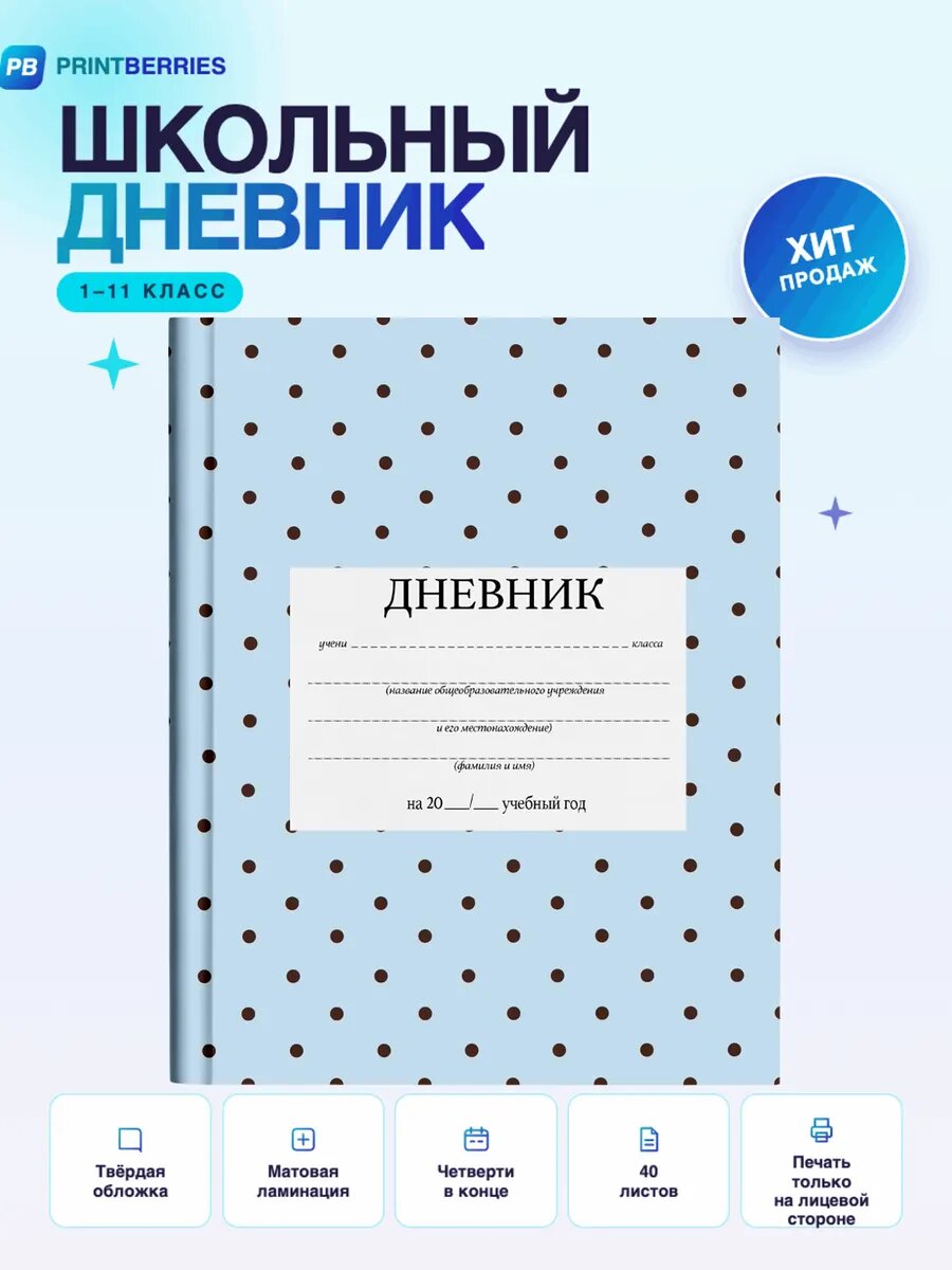 Школьный дневник горошек арт узор ретро эстетика коллаж 8