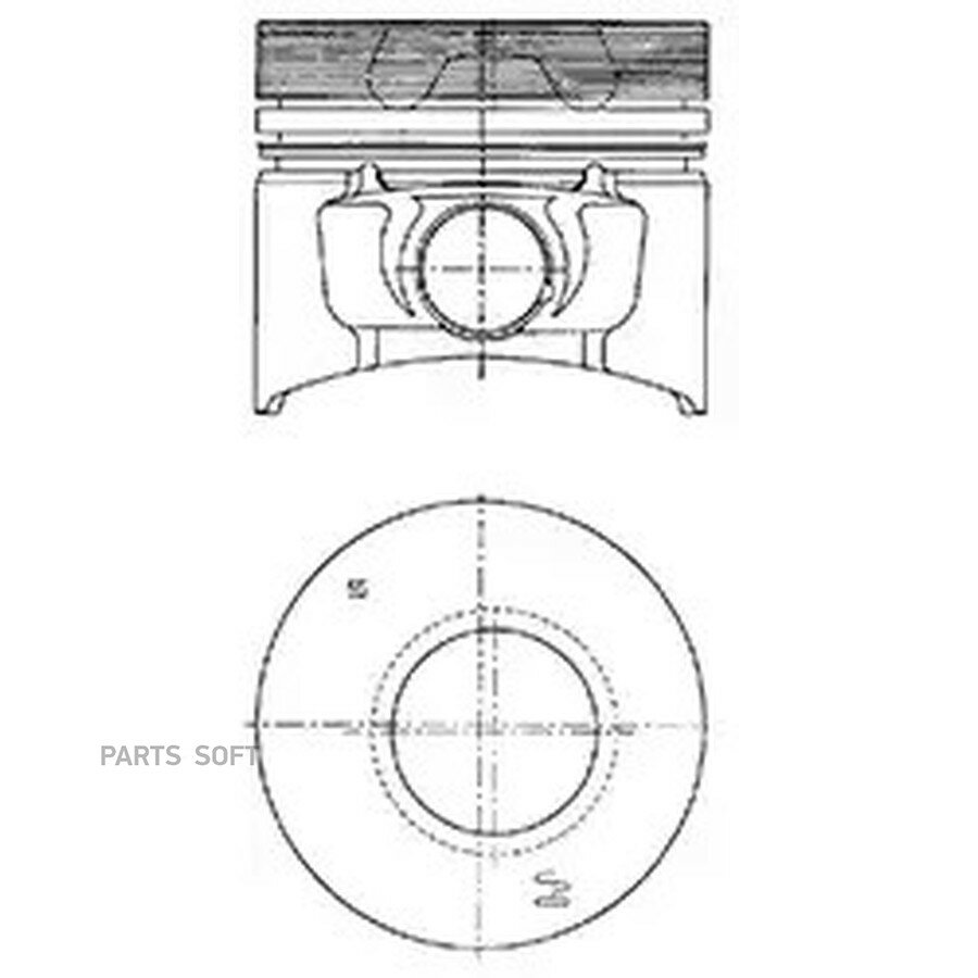 KOLBENSCHMIDT 40773610 Поршнекомплект Deutz F2M/3M/4M 2011 d.94.0+0.5 (0428 1451) KS