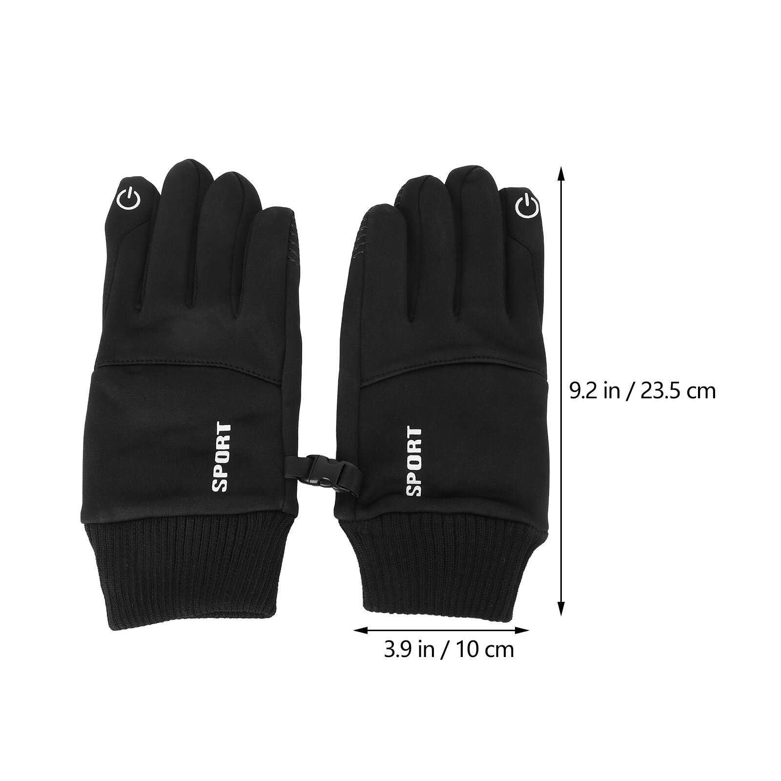 Водонепроницаемые Ветрозащитные Перчатки Для Бега С Тач-Скрин 1 Pair Black L