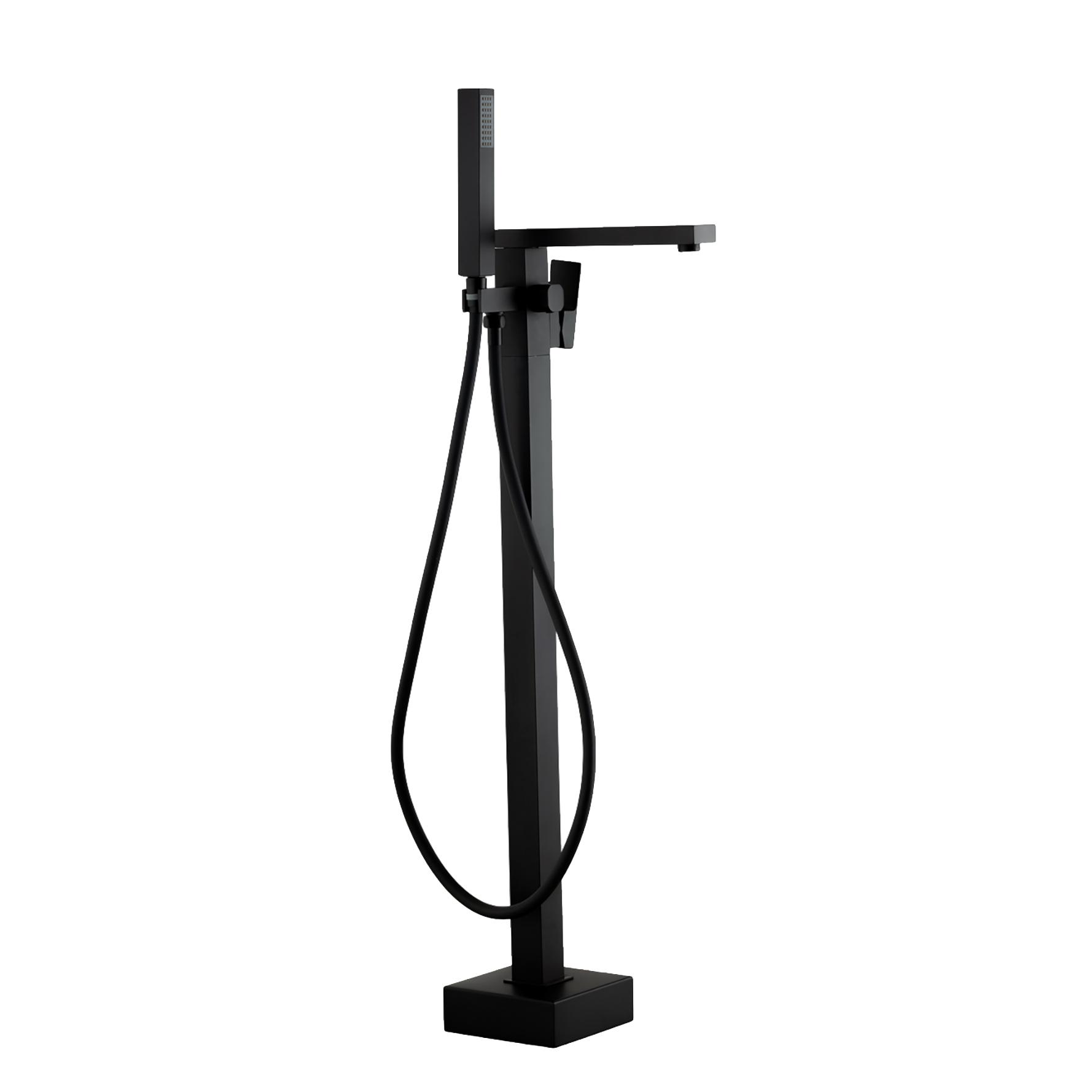 Смеситель для ванны Frap F3091-6 цвет Черный матовый