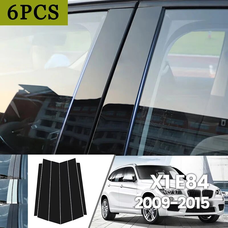 Наклейка на окно/дверь Black Carbon Fiber для BMW X1 E84 2009-2015