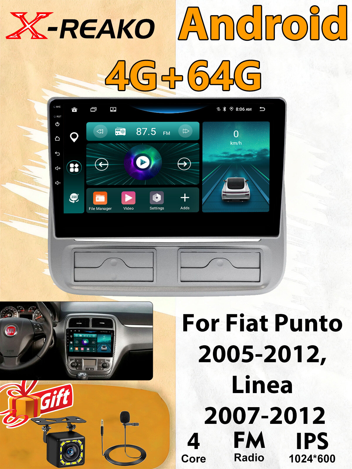 Магнитола для Mazda MPV 2006-2016 экран 9 дюймов Андроид wifi Bluetooth GPS