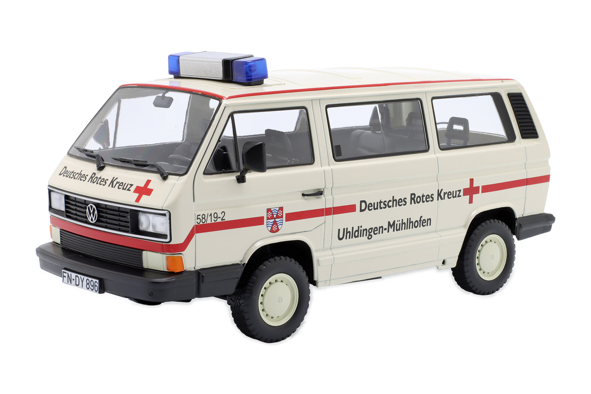 Модель коллекционная KK-SCALE Vw T3 syncro bus drk 1987 creme red