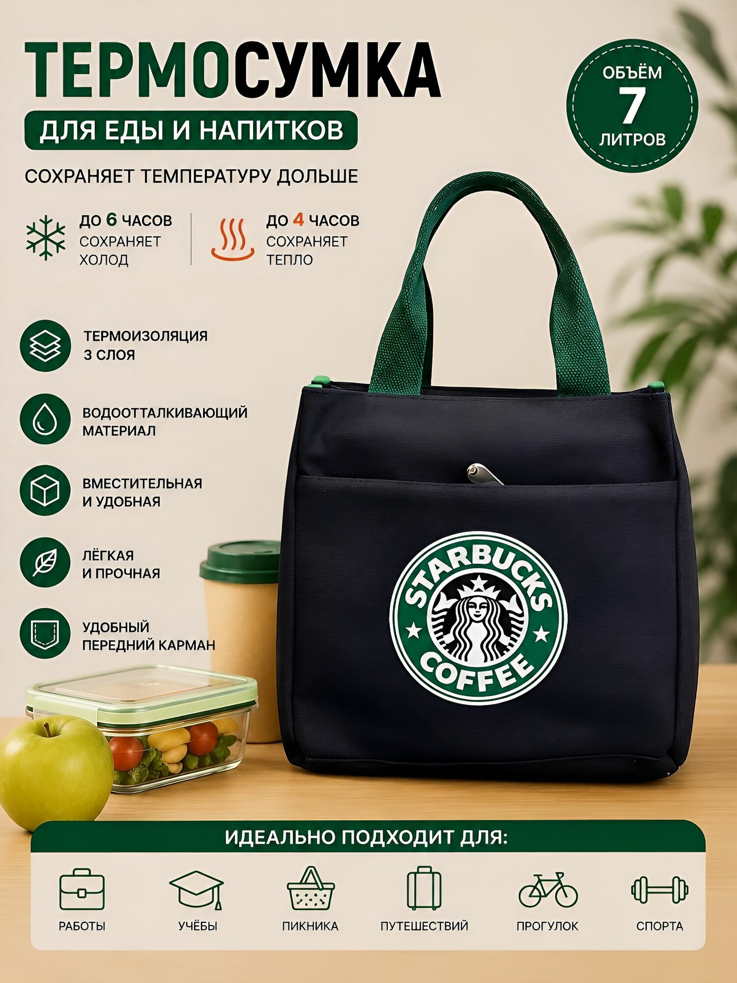 Термосумка для ланч-бокса Starbucks