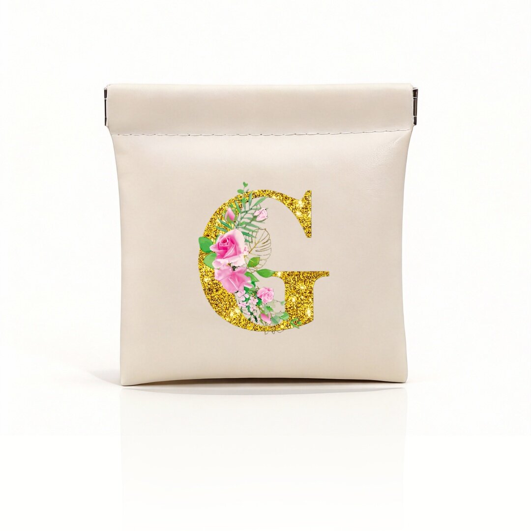 Мини-косметичка женская с принтом А-Я, многофункциональный органайзер-чехол для хранения кабелей, зарядных устройств, ключей и украшений, 1 шт, цвет: G