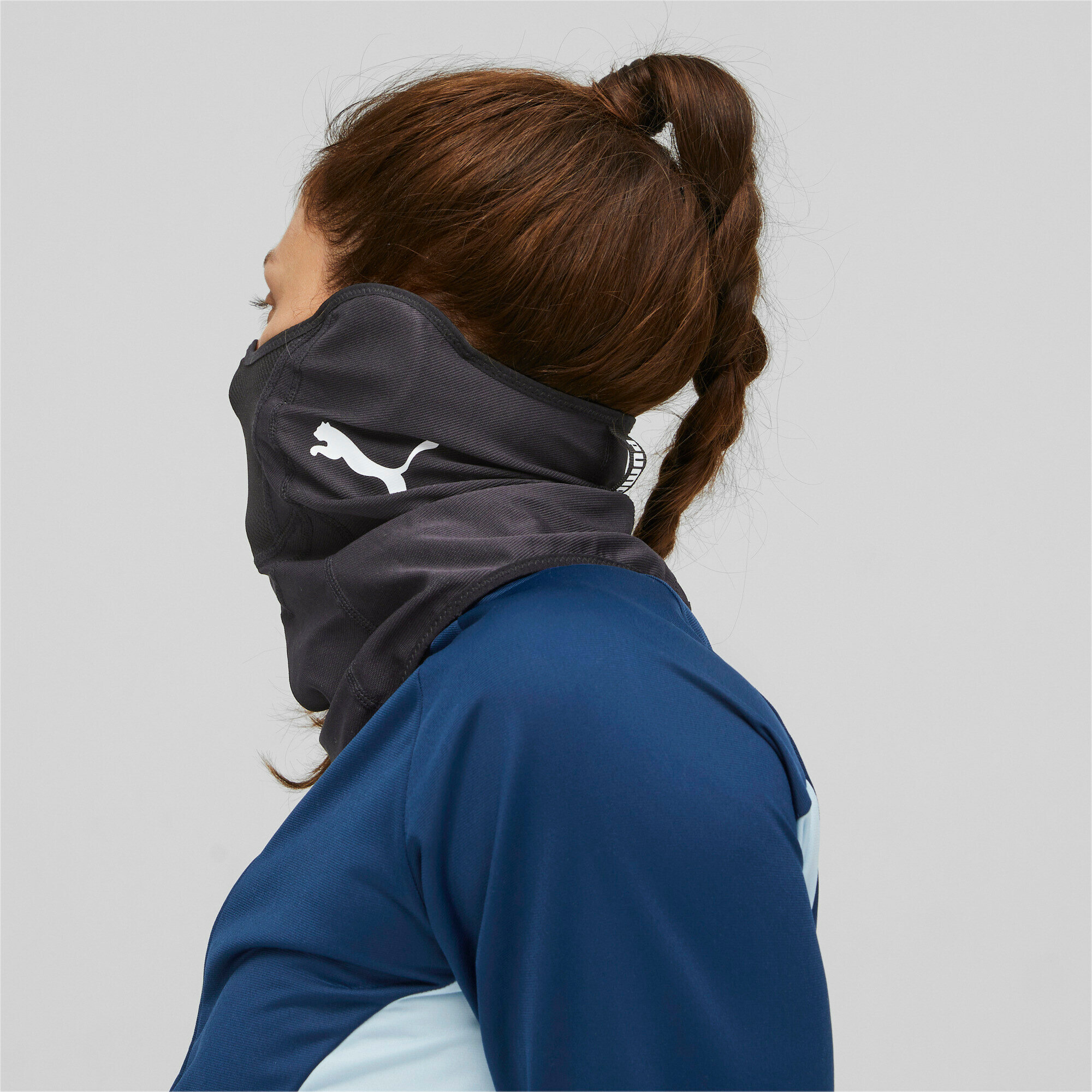 Снуд PUMA Indwinterized Face Mask для мужчин и женщин, универсальный, черный — фото 1