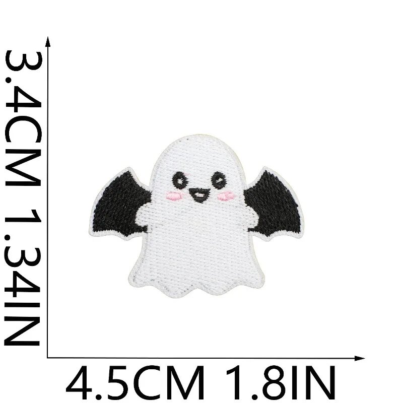 Хэллоуин Призраки Тыквы Летучие мыши Вебьи Утюг Пришивная вышивка Значок Нашивки DIY Футболка Шляпа Рюкзак Одежда Аппликации Наклейка