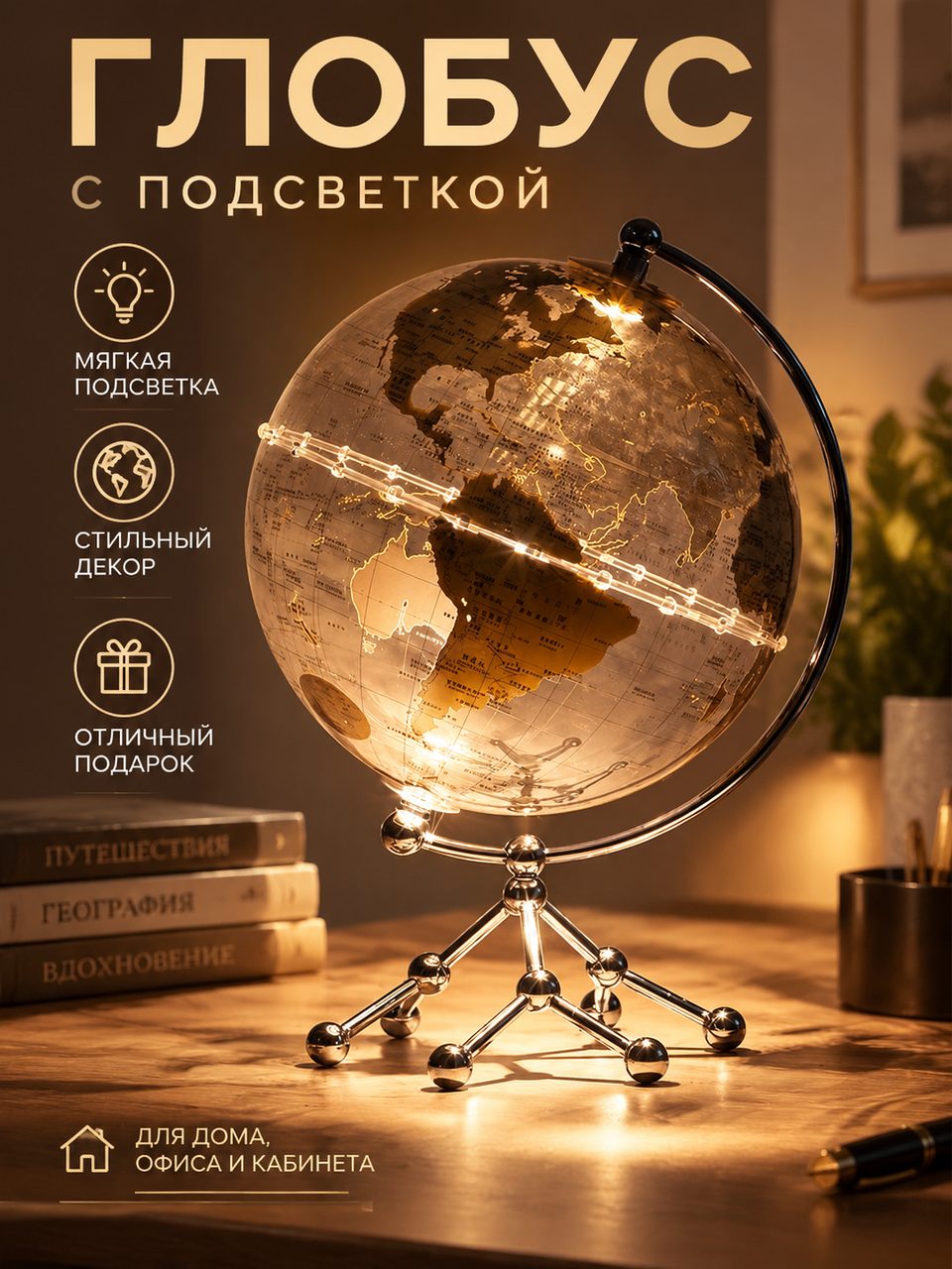 Глобусы, украшения с подсветкой, офисные украшения, модели парусников/WS