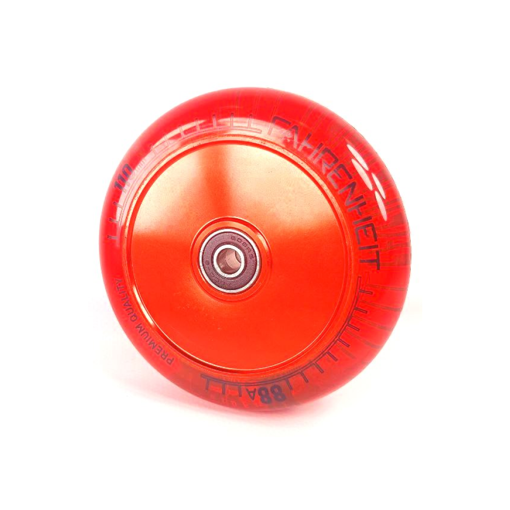 Колесо Fahrenheit 110*24 mm Hollow core, красный / прозрачный красный