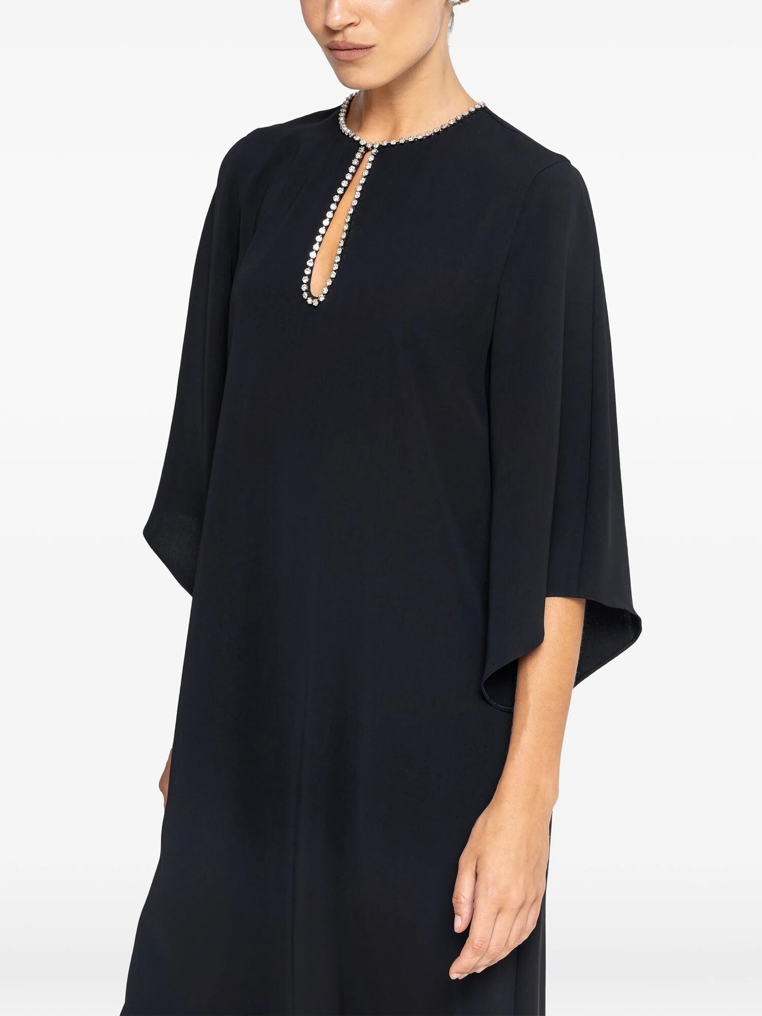 Платье Nissa Crystal-detail relaxed midi dress