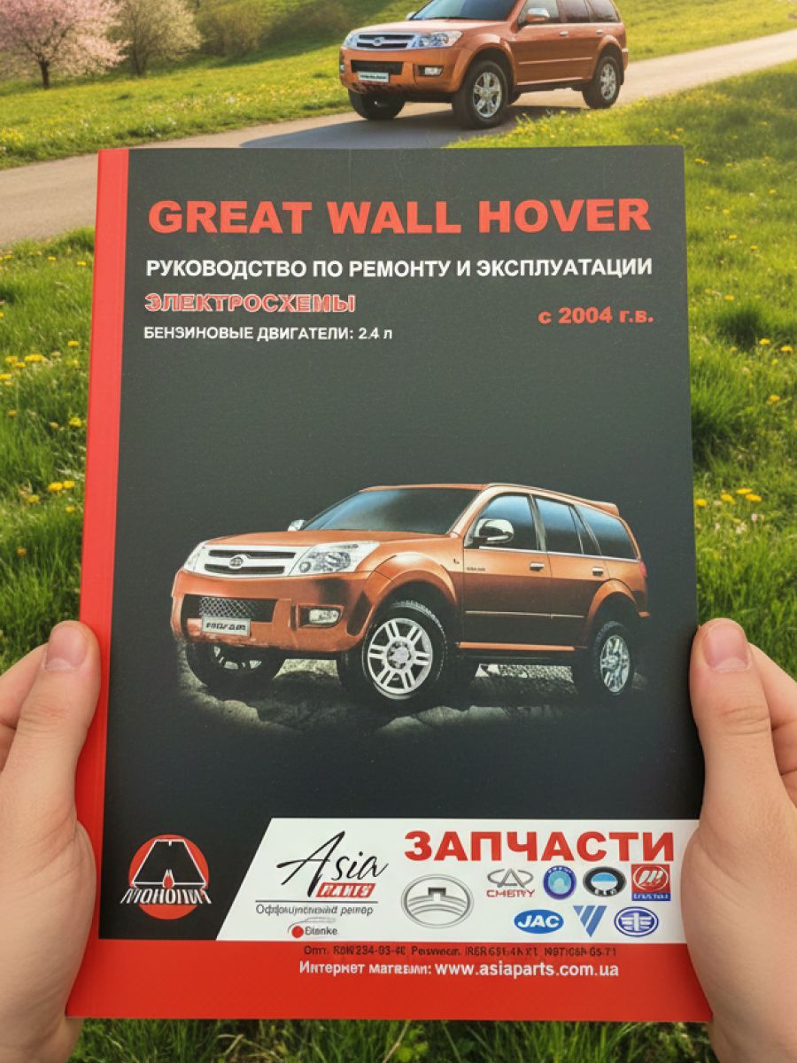 Книга Great Wall Hover с 2004 г. бензин 2.4, руководство по ремонту Грейт Вол Ховер