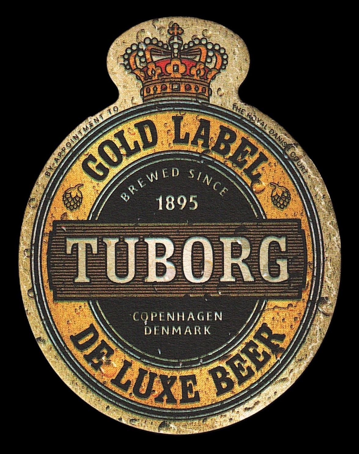 Бирдекель (костер) Tuborg Gold Label Дания (подставка под пивной бокал)