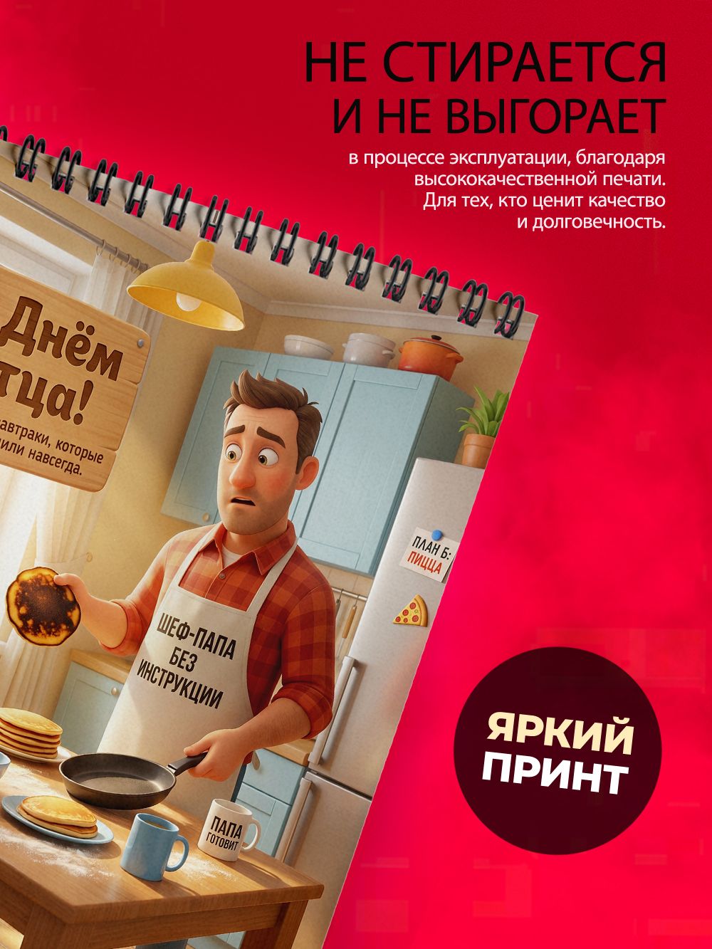 Блокнот А6 - С Днем Отца — фото 1