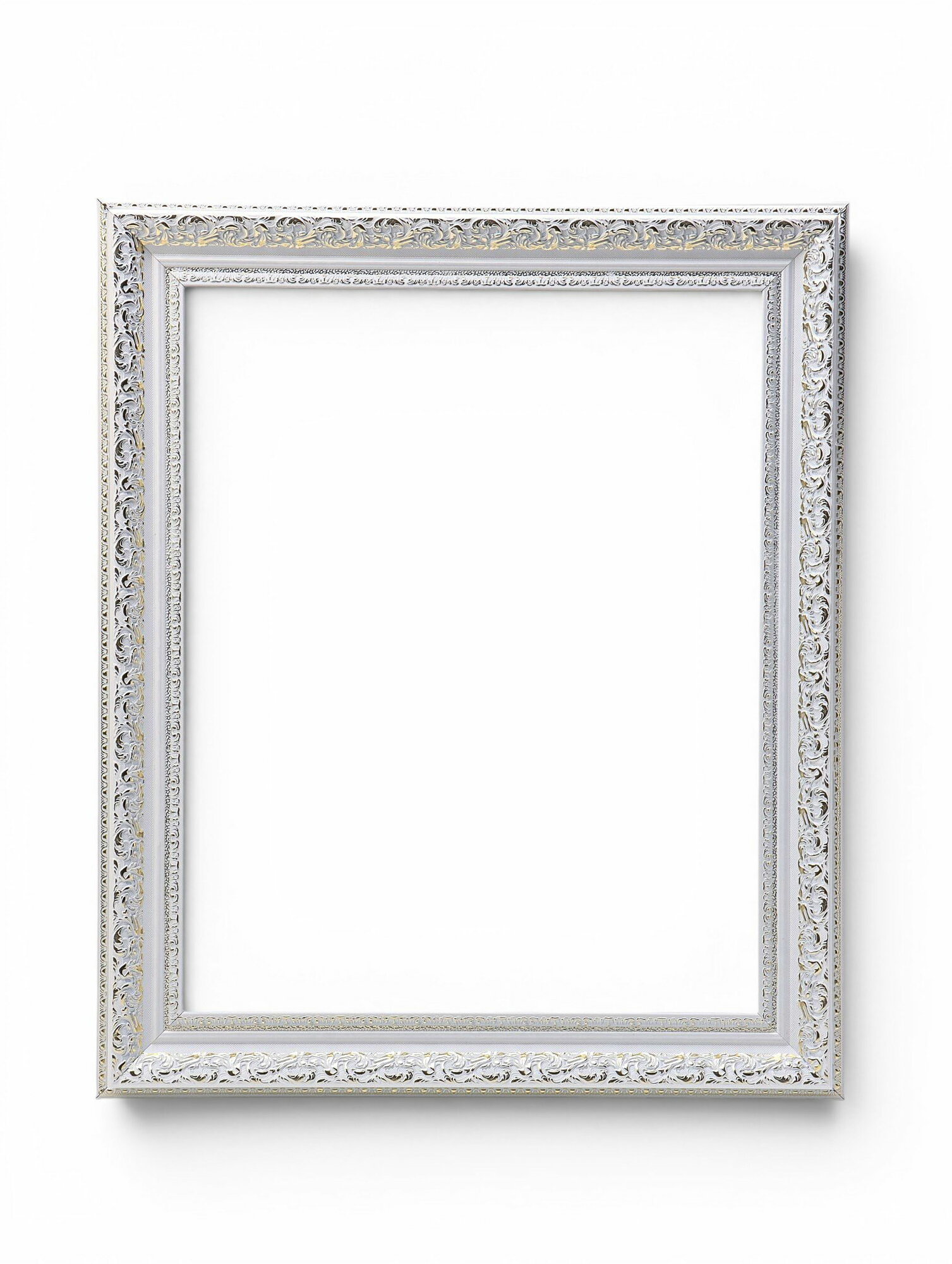 Рама для картин и зеркал Elegance de Lumi, 40x50 см, пластик, белая с золотом