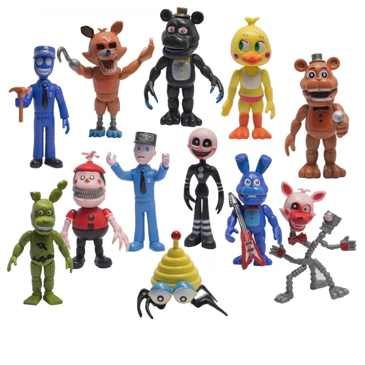 Фигурки Аниматроники / игровой набор FNAF / игрушки Пять Ночей с Фредди(10см 12шт в пакете)