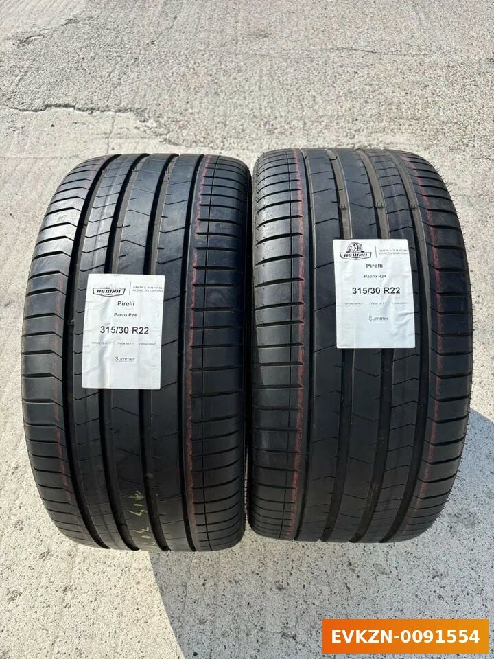 Комплект (2 шт) летних БУ шин Pirelli P Zero PZ4 315/30 R22 15% износ 8215662749