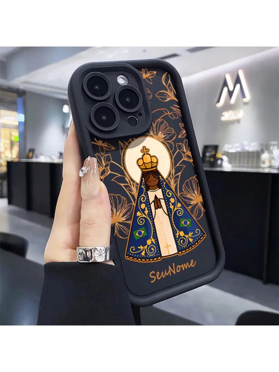Чехол на IPHONE 17 чёрный Амортизирующий бразильском стиле