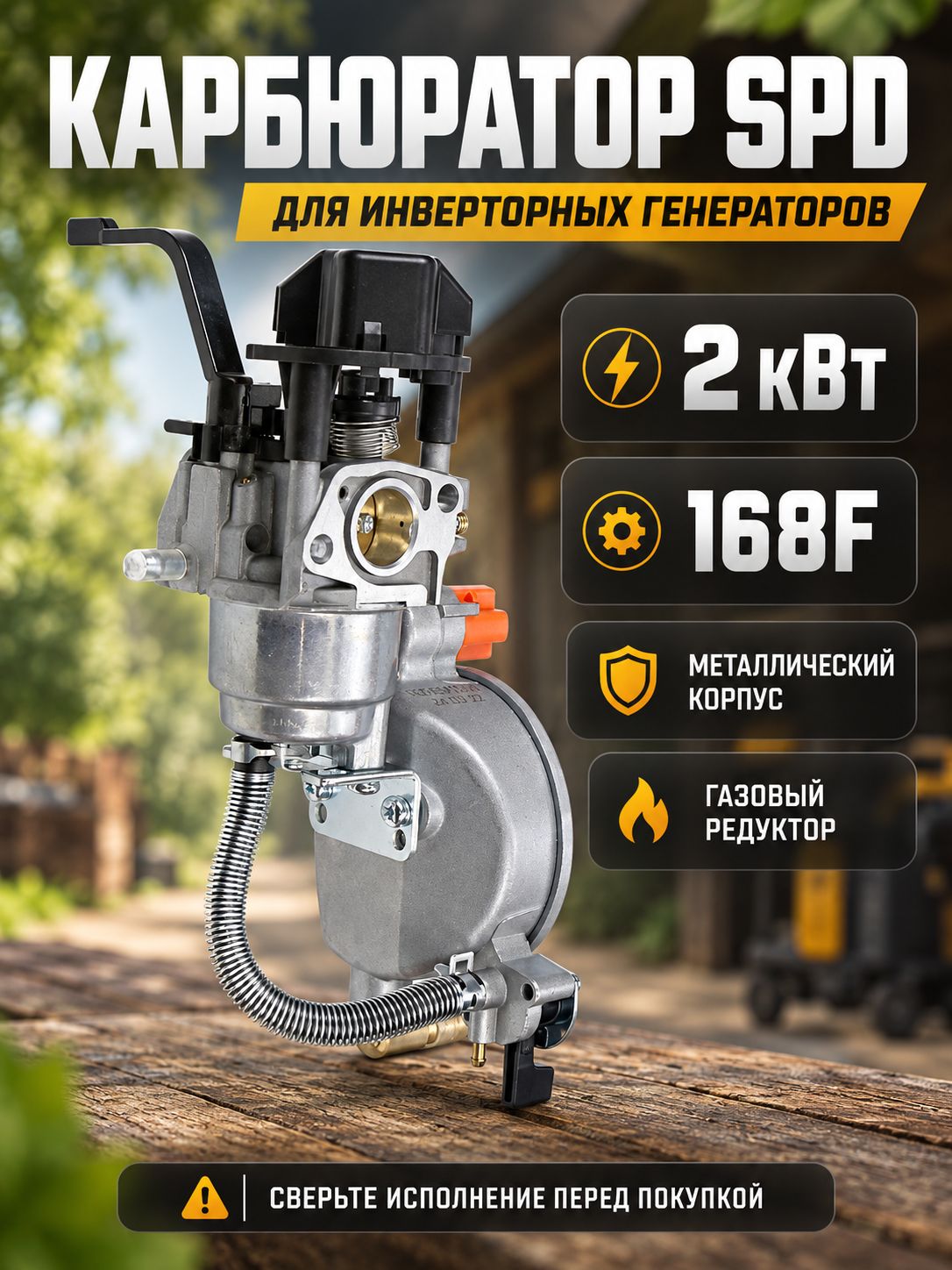 Карбюратор газбензин LPG/NG для инверторных генераторов 2-3-4 кВт, универсальный кронштейн для одного шагового двигателя, совместим с GX160, GX200, GX270, GX340, EU22i, EU30is