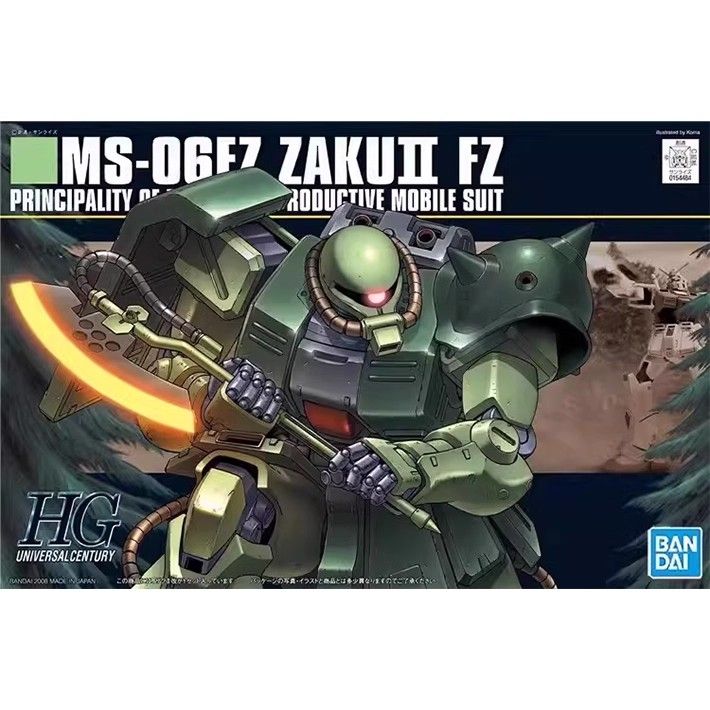 Аниме фигурка Bandai HGUC MS-06EZ Zaku II FZ Gundam, модель для коллекционеров и фанатов аниме