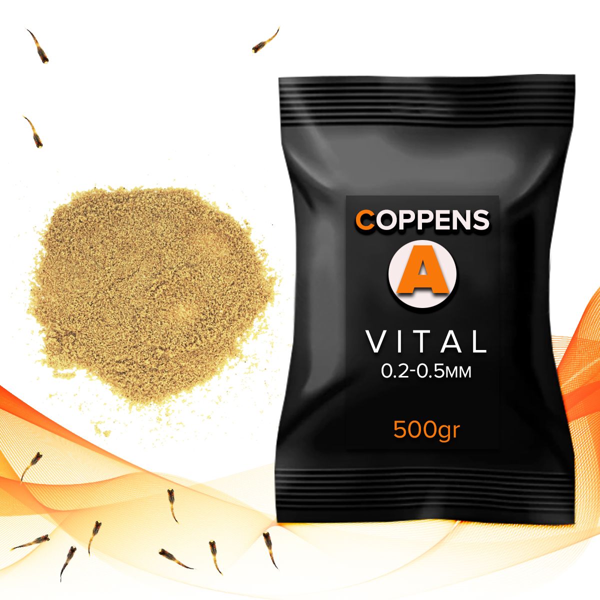 COPPENS VITAL 0.2-0.5мм, 500 гр - мелкий корм для мальков с первого дня жизни