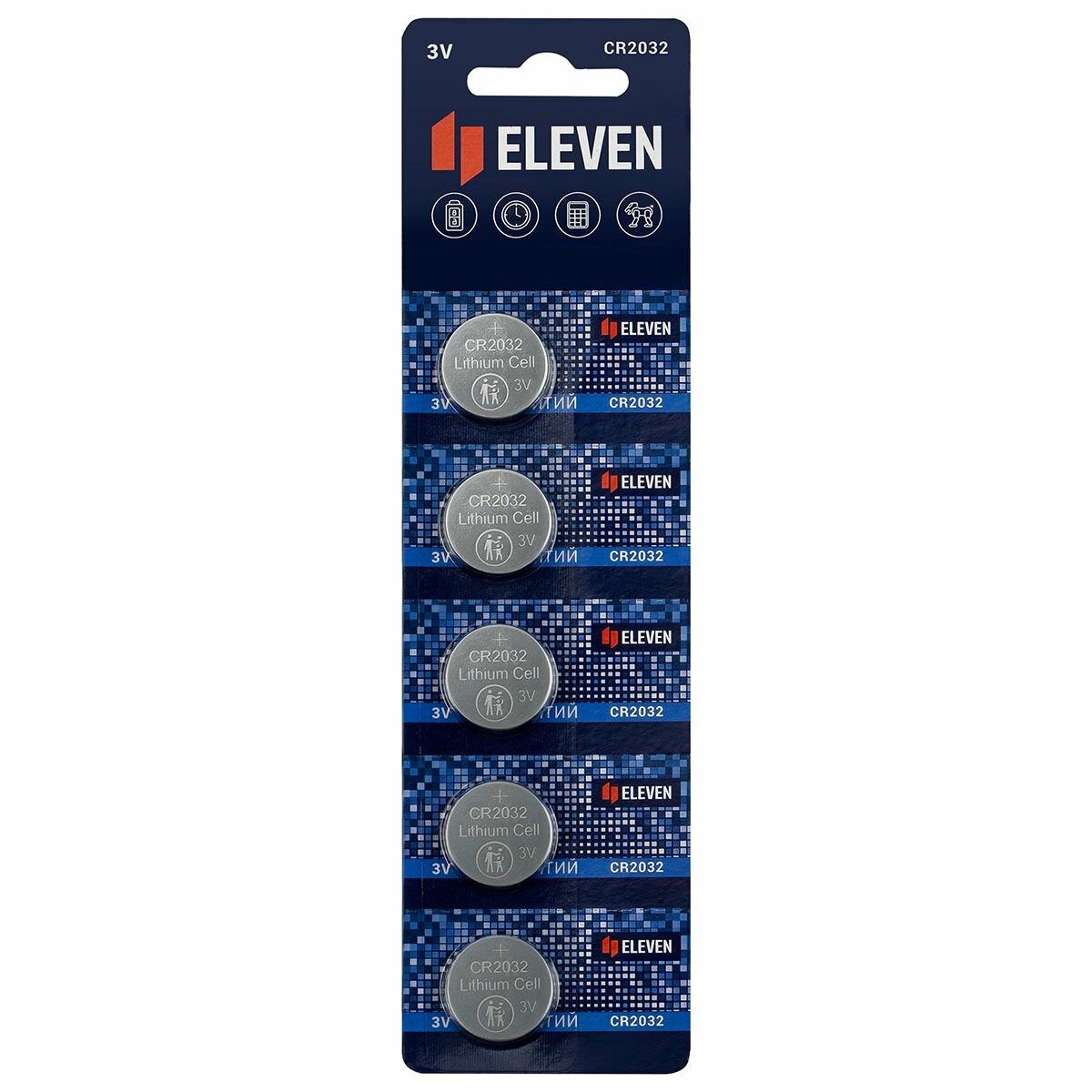 Батарейка Eleven CR2032 литиевая, BC5 (376040), 100 уп.