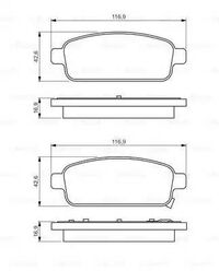 Дисковые Колодки Задние Premium2 (BOSCH 0 986 495 259)