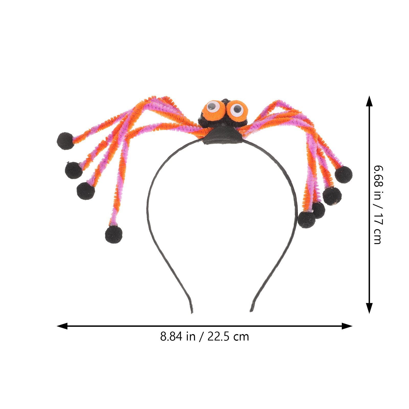Головной Убор С Halloween В Forme Паука Оранжевый 22 5x17 Cm Для Взрослых На Тематические Вечеринки И Маскарады