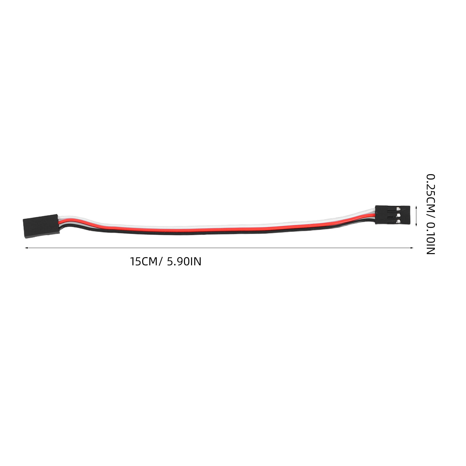 Jumper Wires 3 Пин Мужской На Мужской Для RC Авто Плоский Кабель Длиной 10 См 10 Штук В Комплекте 15.00X0.25X0.25Cm