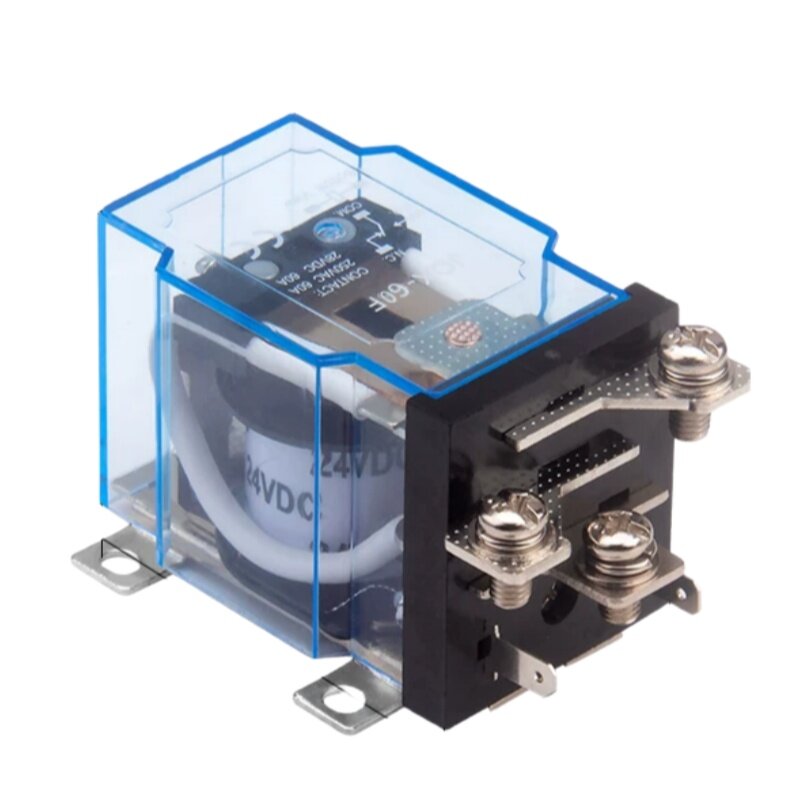 100% Новый оригинал JQX-60F DC24 60A промежуточное реле большой мощности Точка полной меди