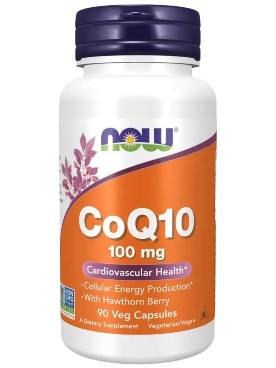 NOW Кофермент Q10 (CoQ10) 100 мг 90 капсул массой 640 мг