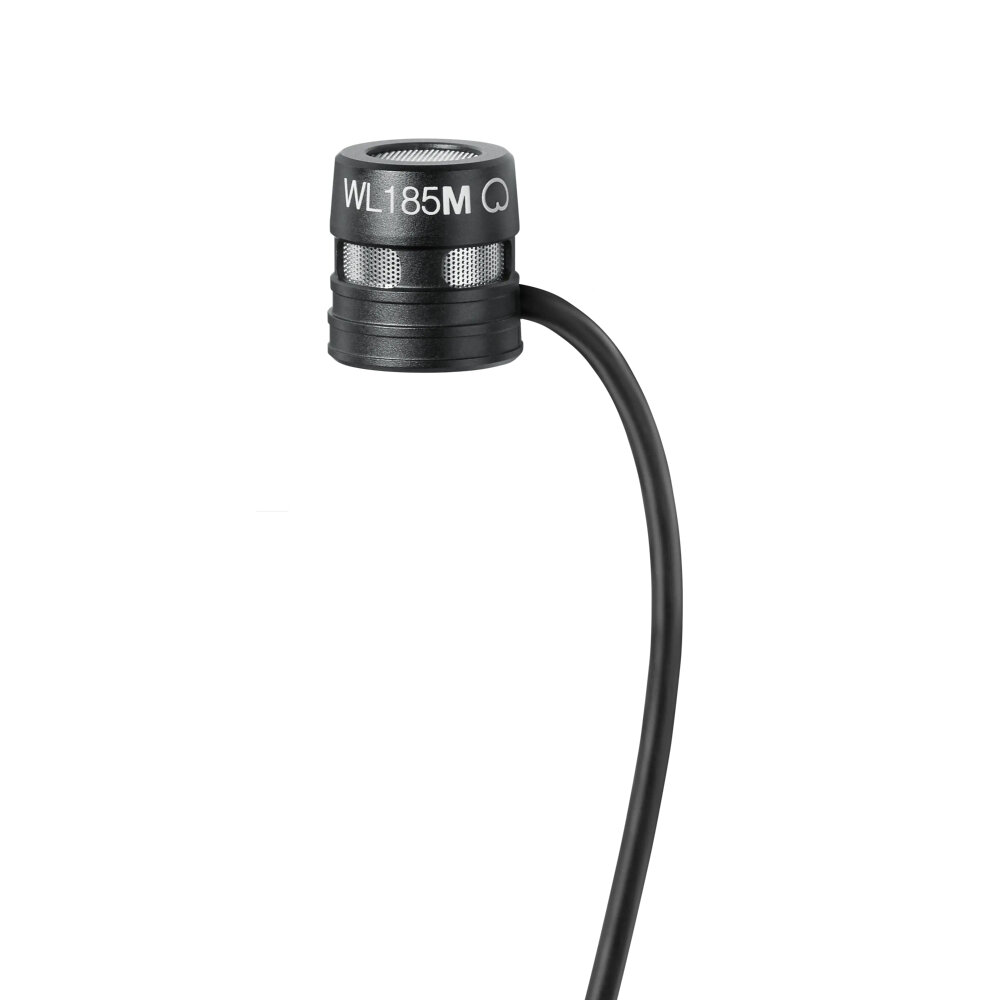 Микрофон SHURE [WL185MB/C-TQG] петличный микрофон кардиоидный, чёрный, TQG