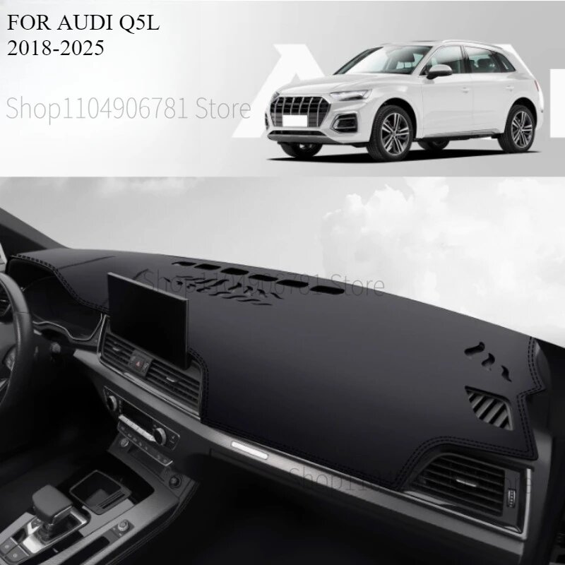 Автомобильный коврик для приборной панели Audi Q5L 2018-2025 из искусственной кожи front B