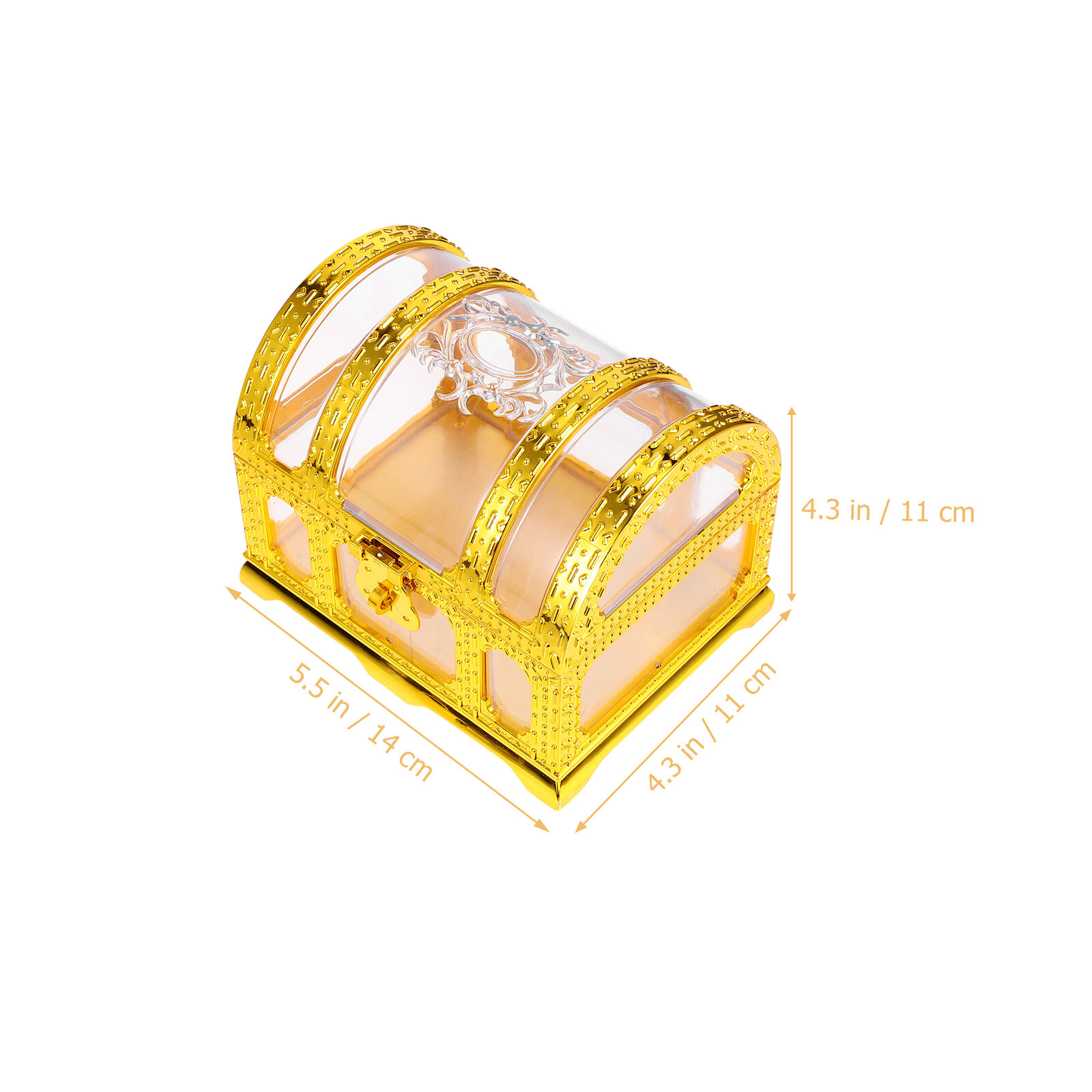 Сокровищница Из Пластика Золотая Сокровищница Для Детей Игрушка 14X11X11CM