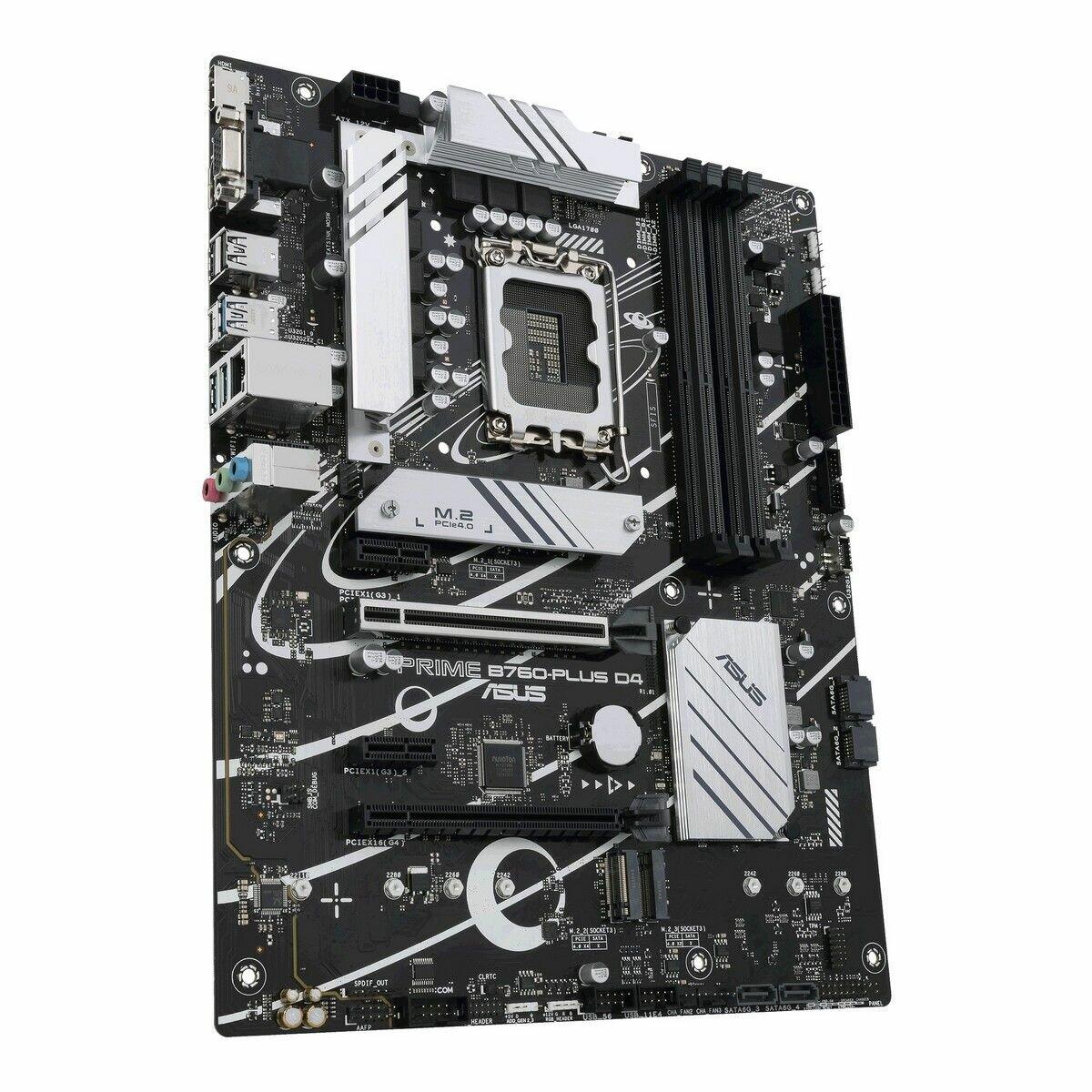 Материнская плата ASUS PRIME B760-PLUS D4 LGA1700 ATX 4xDDR4 2xPCIEx16 2xPCIEx1 3xM.2 DP HDMI VGA (90MB1CW0-M1EAY0)