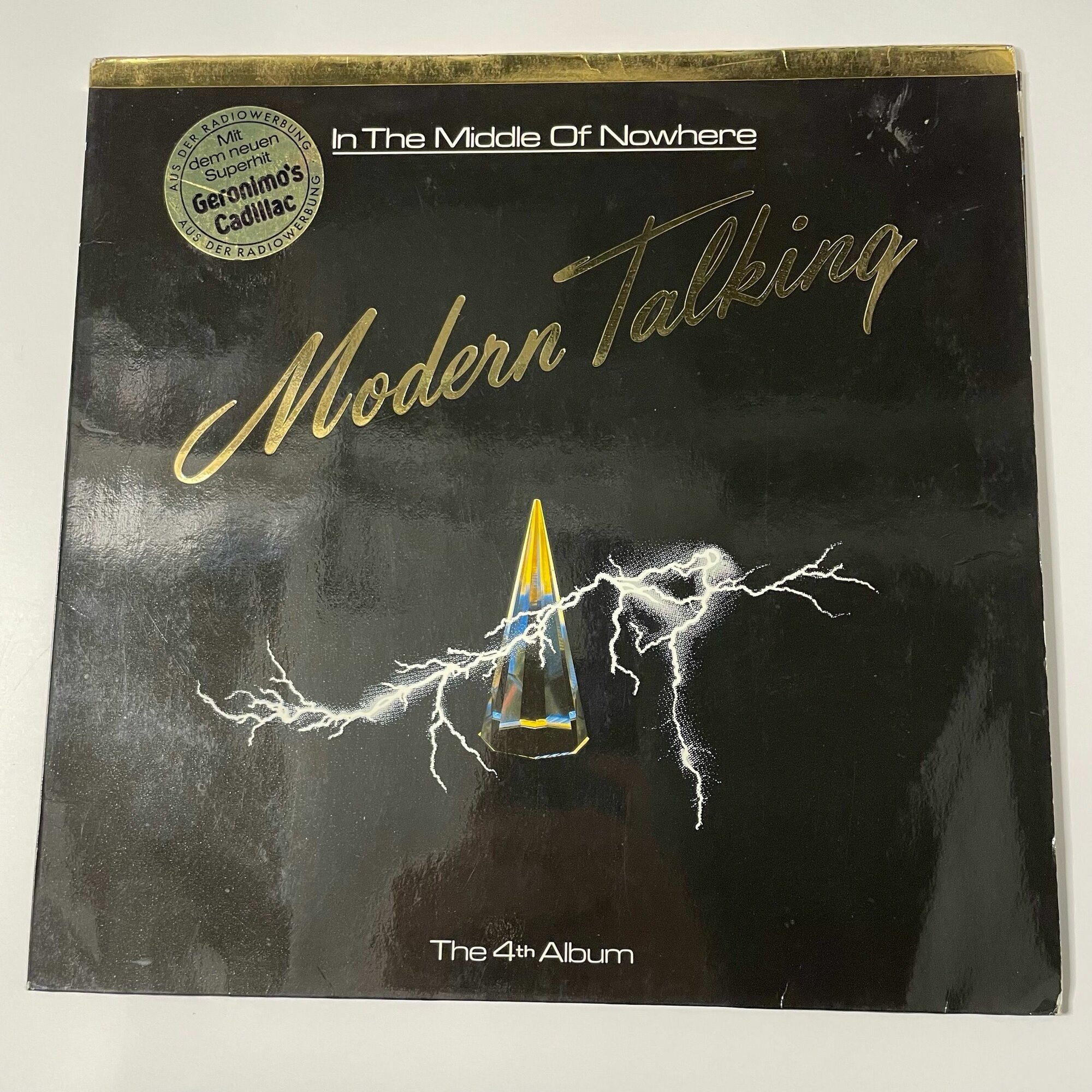 Винтажная виниловая пластинка LP Modern Talking, In The Middle Of Nowhere, The 4th Album (Германия 1986) Geronimo's Cadillac